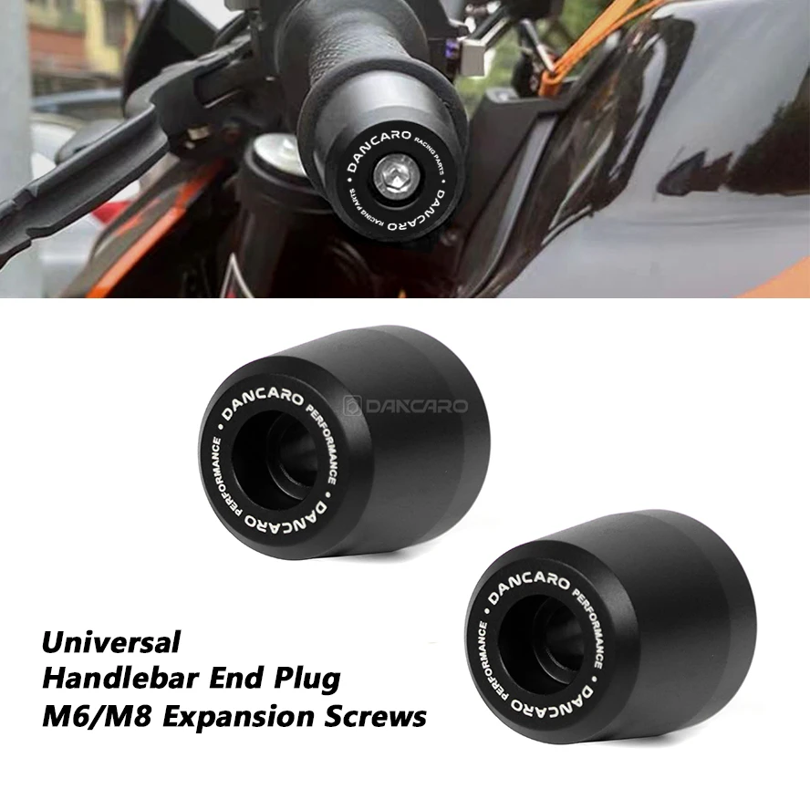 M6-M8-Motorcycle-Handle-Bar-Ends-Plug-Hand-Grips-Caps-Handlebar-Plugs ...