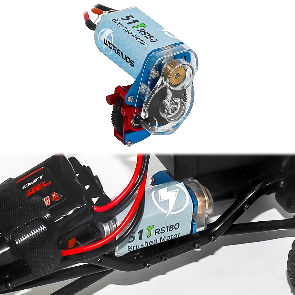 RS180-51T-Brushed-RC-Motor-and-Aluminum-Alloy-Transmission-Gearbox ...