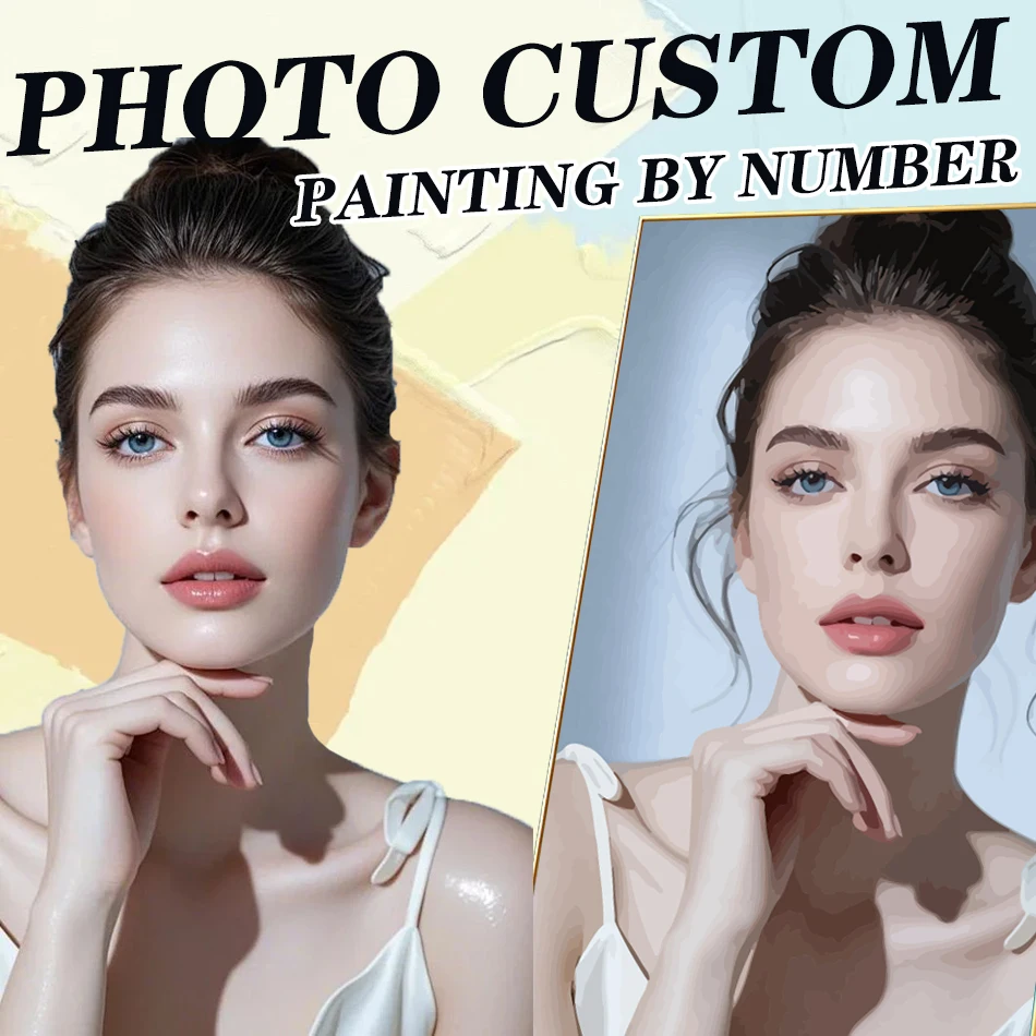 Paint by Numbers Own Picture, Personalised Painting by Numbers Adults ...