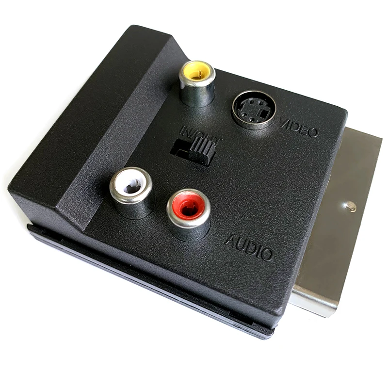 SCART To 3RCA Jack S Video AV TV Converter with IN/OUT 21 Pin SCART To ...
