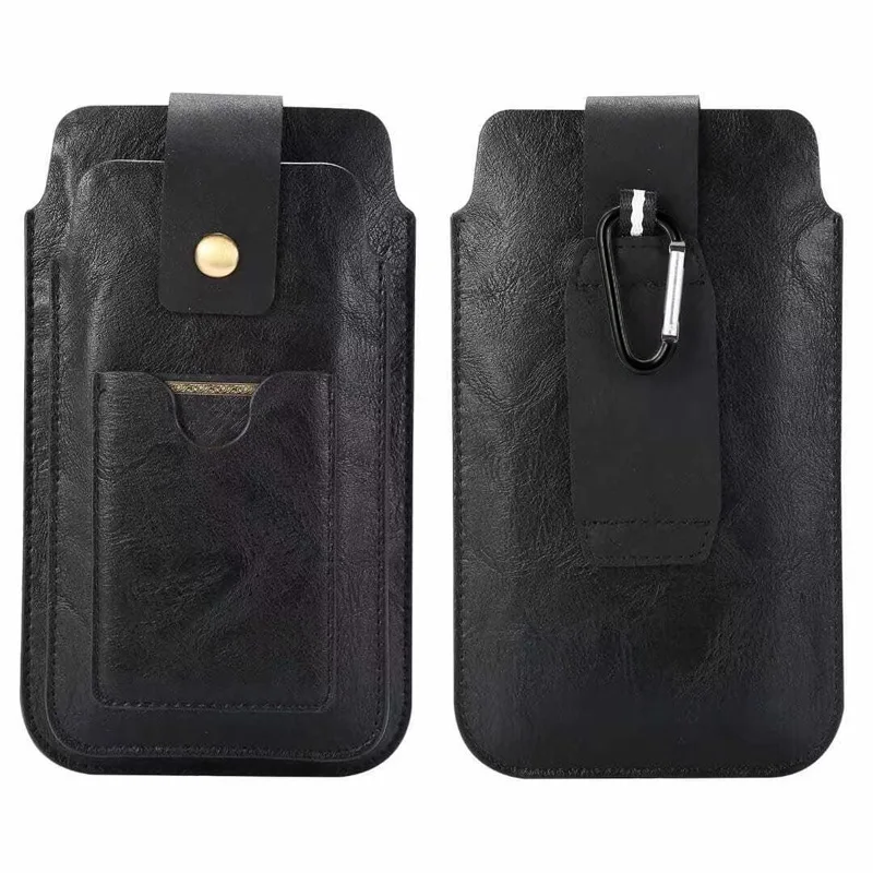 Men's Luxury Leather Multi-function Mobile Phone Bag Suitable For 7.2 ...