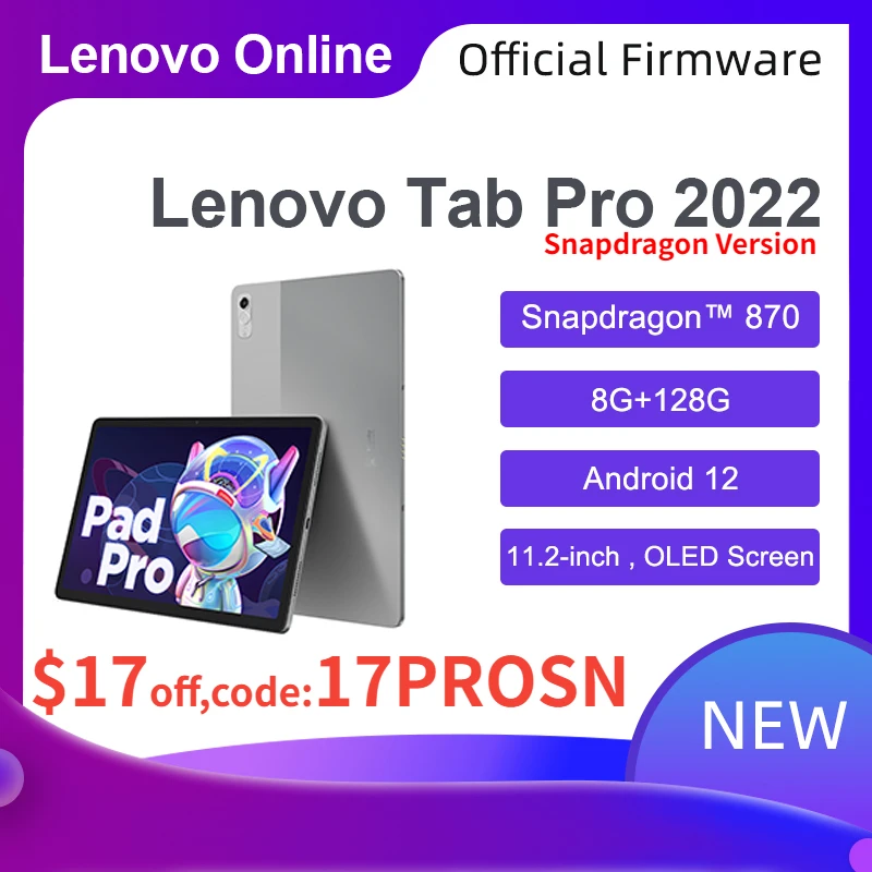 Lenovo Tap P11 Pro 2022 Snapdragon 870 8 + 128G 8200 mAh Batería grande 11,2 "2560*1536 pantalla ...