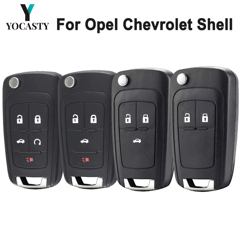 YOCASTY Remote Flip Car Key Shell Case Cover For Opel Chevrolet Cruze ...