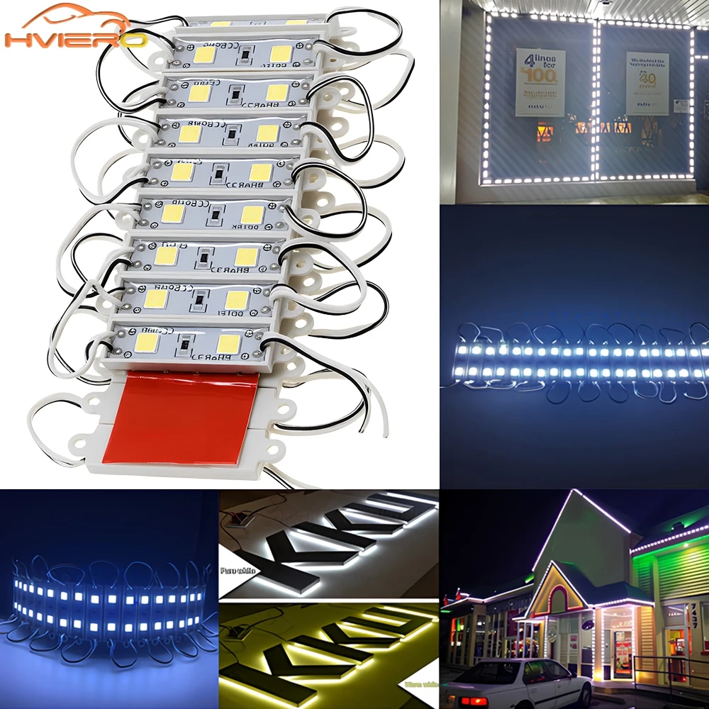 20Pcs 5054 2LED Modules Mini Led DC 12V Waterproof Backlight For ...