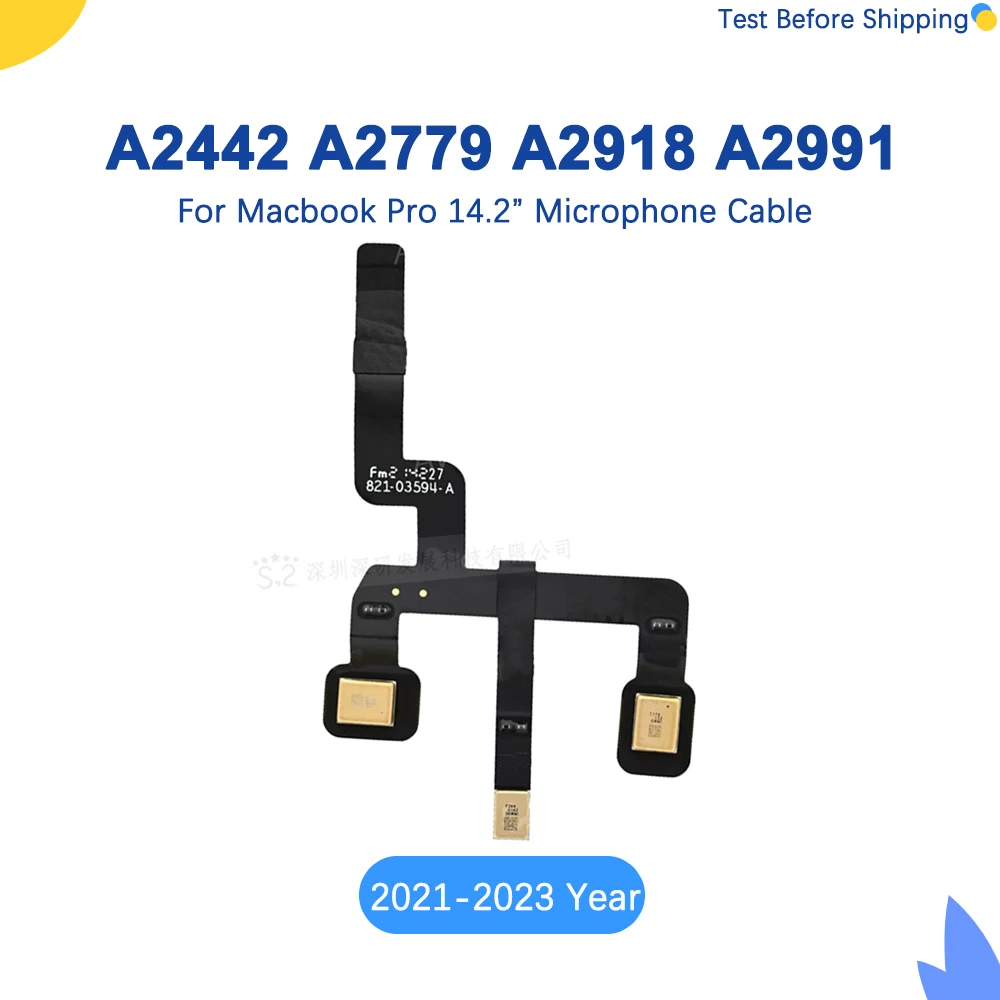 A2442 A2779 Microphone Cable 821-03594-A For MacBook Pro 14" A2918 16 ...