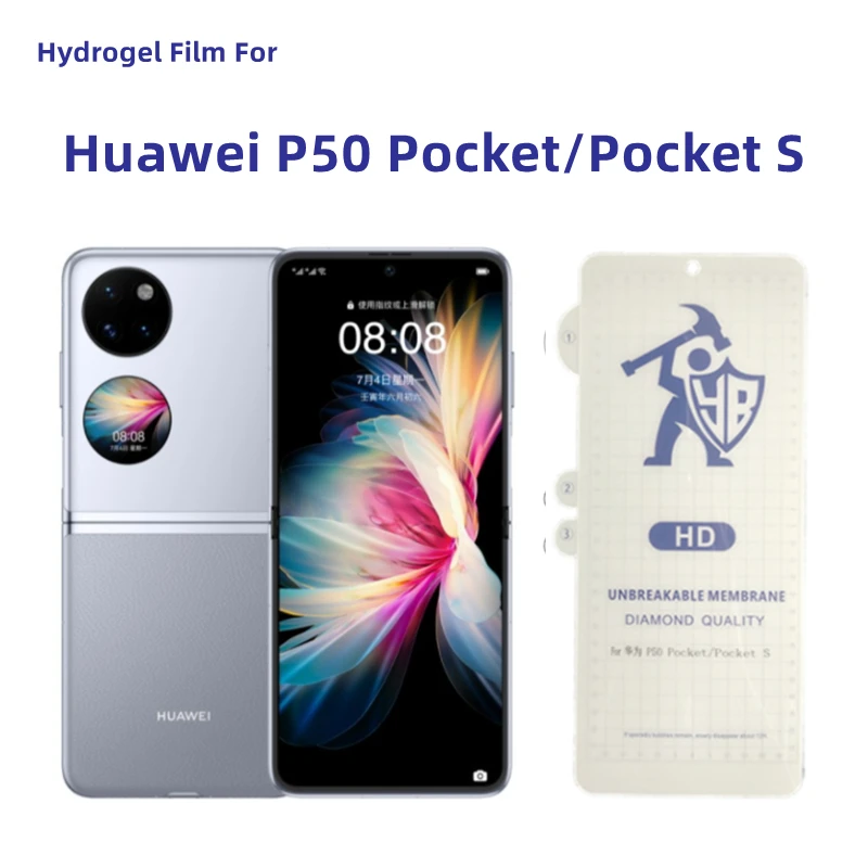 3pcs-Clear-Hydrogel-Film-For-Huawei-P50-Pocket-Screen-Protector-For ...