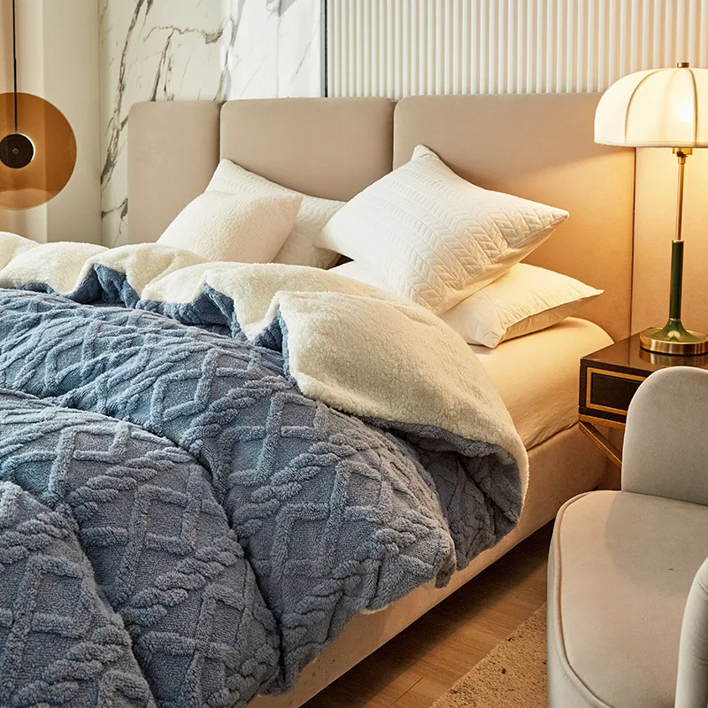Dual-Use-Artificial-Cashmere-Duvet-Cover-Winter-Warm-Plush-Quilt-Cover ...