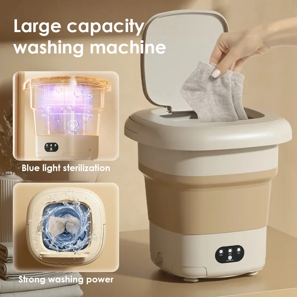 Portable-Washing-Machine-11L-Folding-Big-Capacity-with-Clothes-Spin ...
