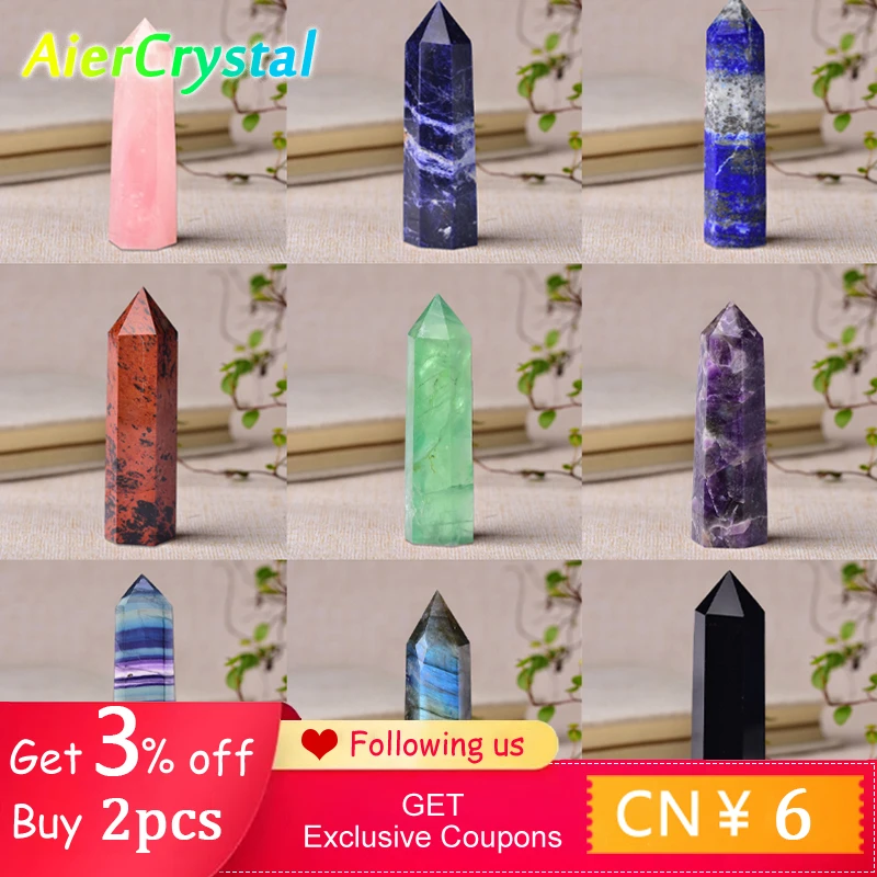 Natural Crystal Point Energy Column Obelisk Hand Polished Very ...