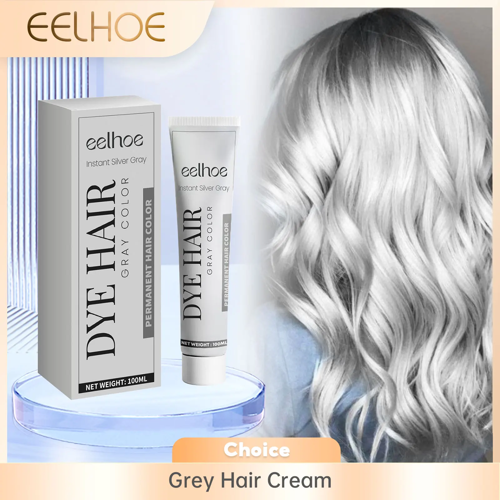 Crema-de-tinte-para-el-cabello-gris-Unisex-estilo-Punk-ahumado-estilo ...