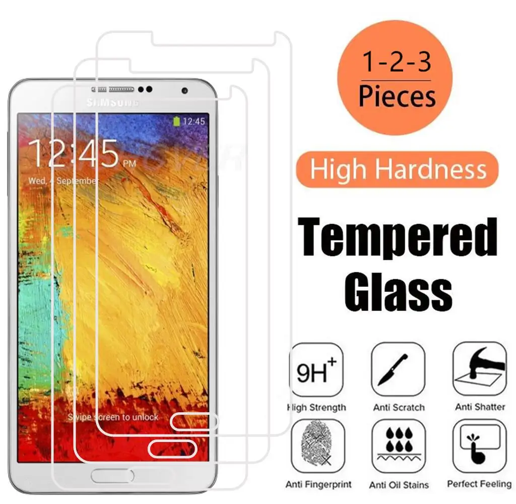 Tempered Glass For Samsung Galaxy NOTE 3 Note3 Neo Lite N9000 N9005 N7505 N7506 N7508 Screen ...