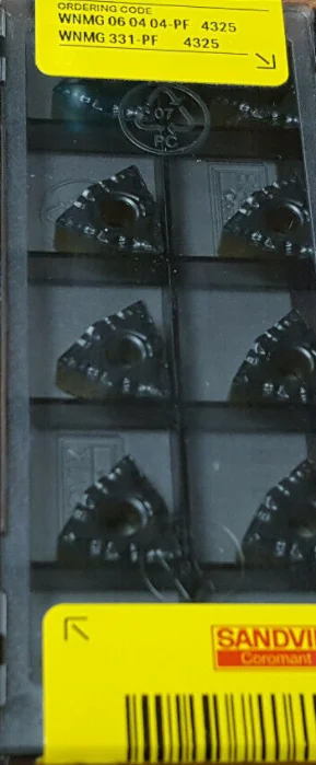 ORIGINAL 10PCS CARBIDE INSERT WNMG 060404 PF 4325| | - AliExpress