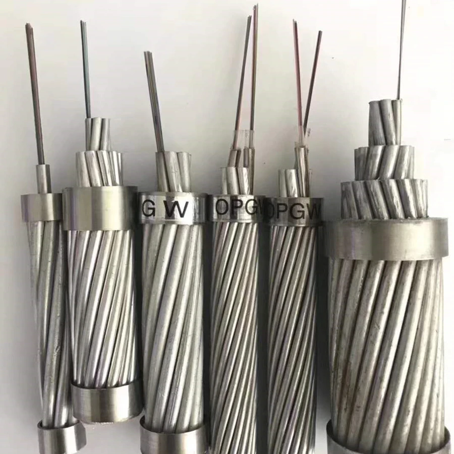 Kültéri 12 24 48 96 144 Core Aerial Cable Opgw Huzalkompozit Földi ...