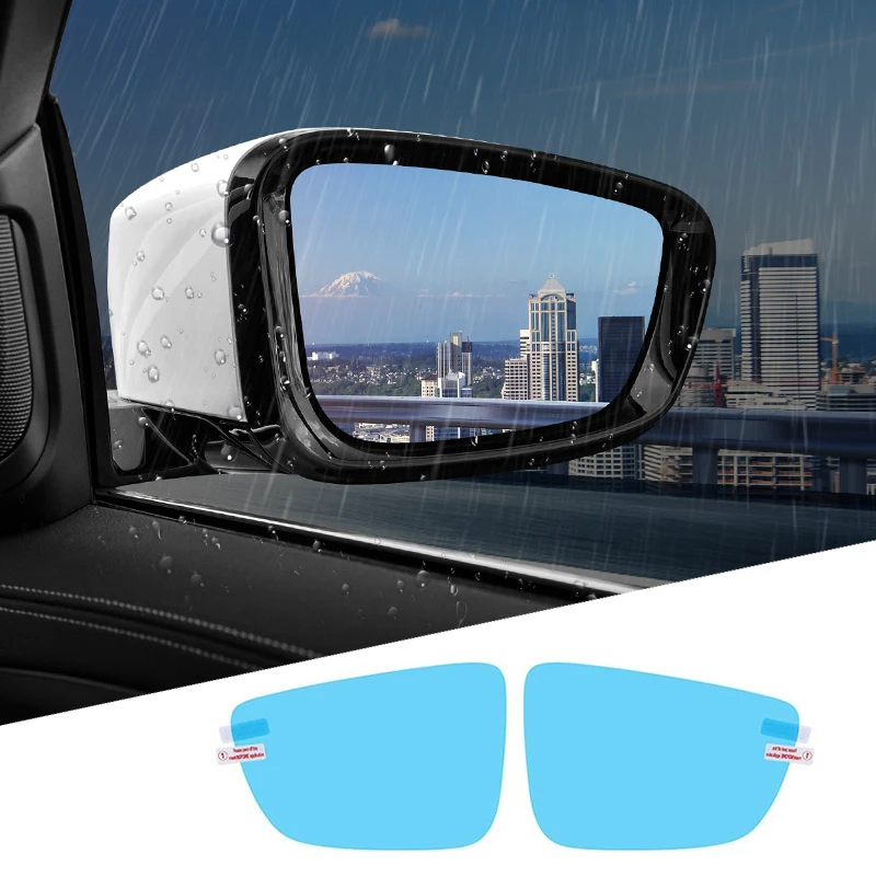 2PCS-Car-Rainproof-Film-Rearview-Mirror-Anti-Fog-Stickers-For-BMW-5 ...