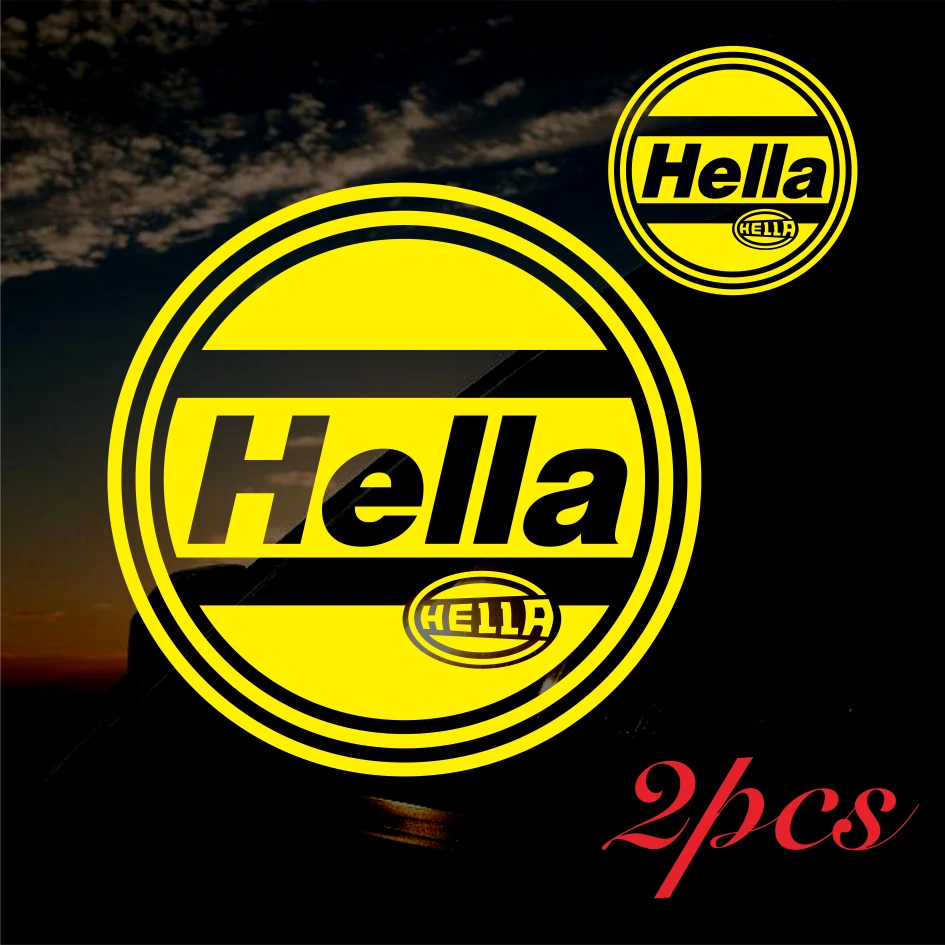 Hella-Auto-Stickers-Paar-Lichte-Cover-Stickers-Race-Escorte-Voor-Uw-All ...