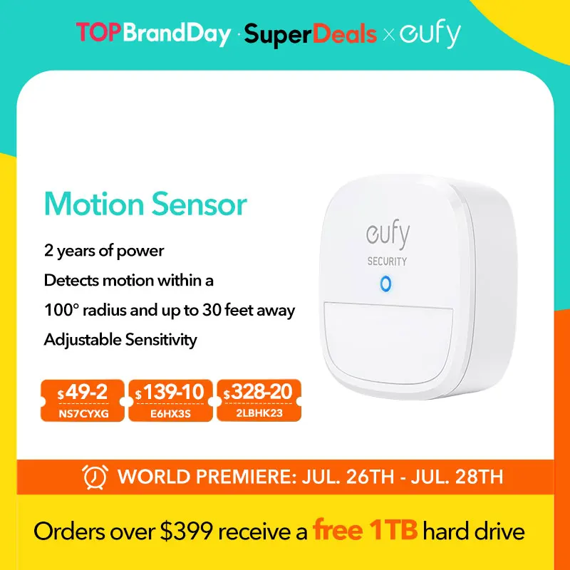 eufy-Security-Motion-Sensor-Security-System-Alarm-100-Field-View-9m ...