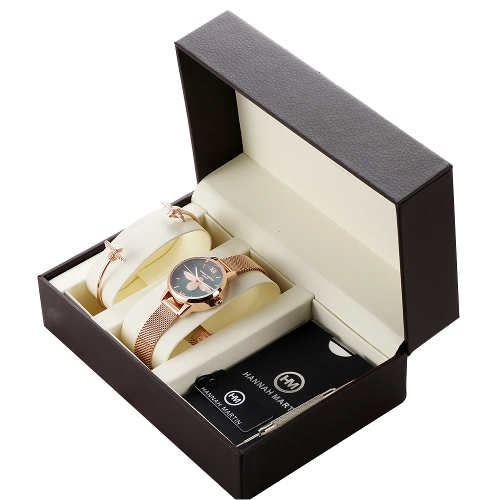 Hannah Martin Watch Box Leather Square Boxes - AliExpress 1511