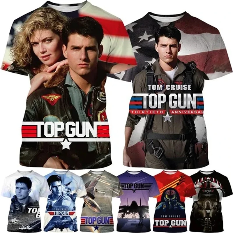 Summer-New-Top-Gun-Maverick-3D-Printing-T-shirt-Fashion-Classic-Movie ...