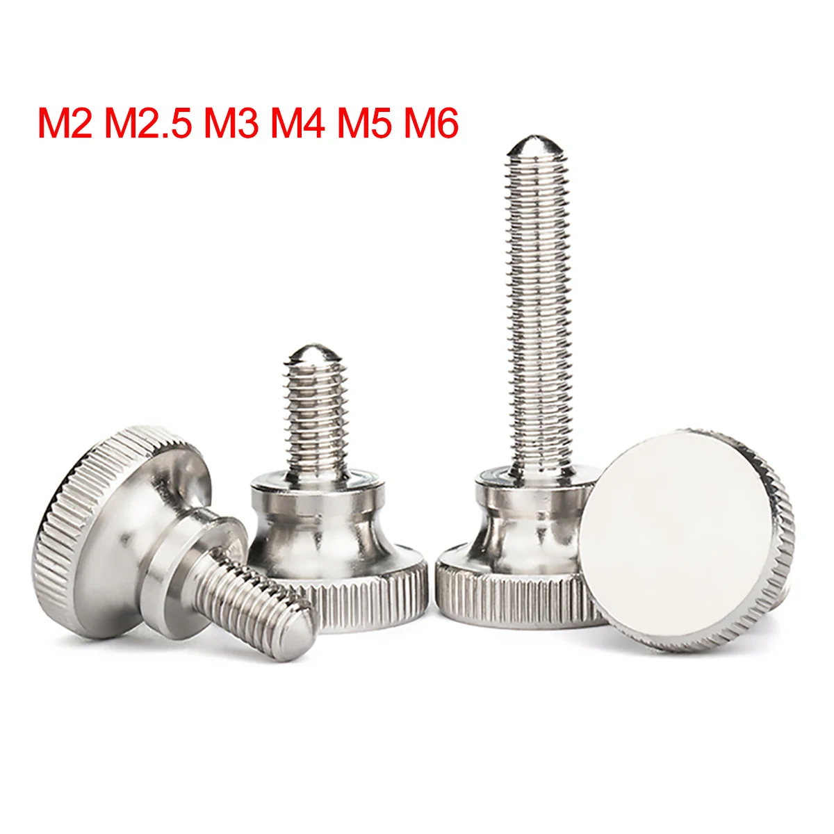 Knurled-Thumb-Screws-M2-M2-5-M3-M4-M5-M6-303-Stainless-Steel-Hand-Grip ...