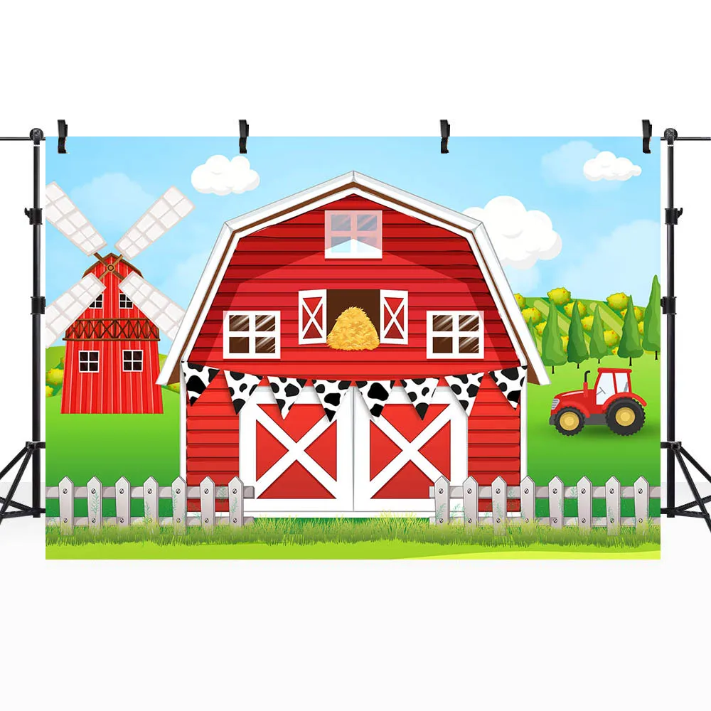 Cartoon Barn Background