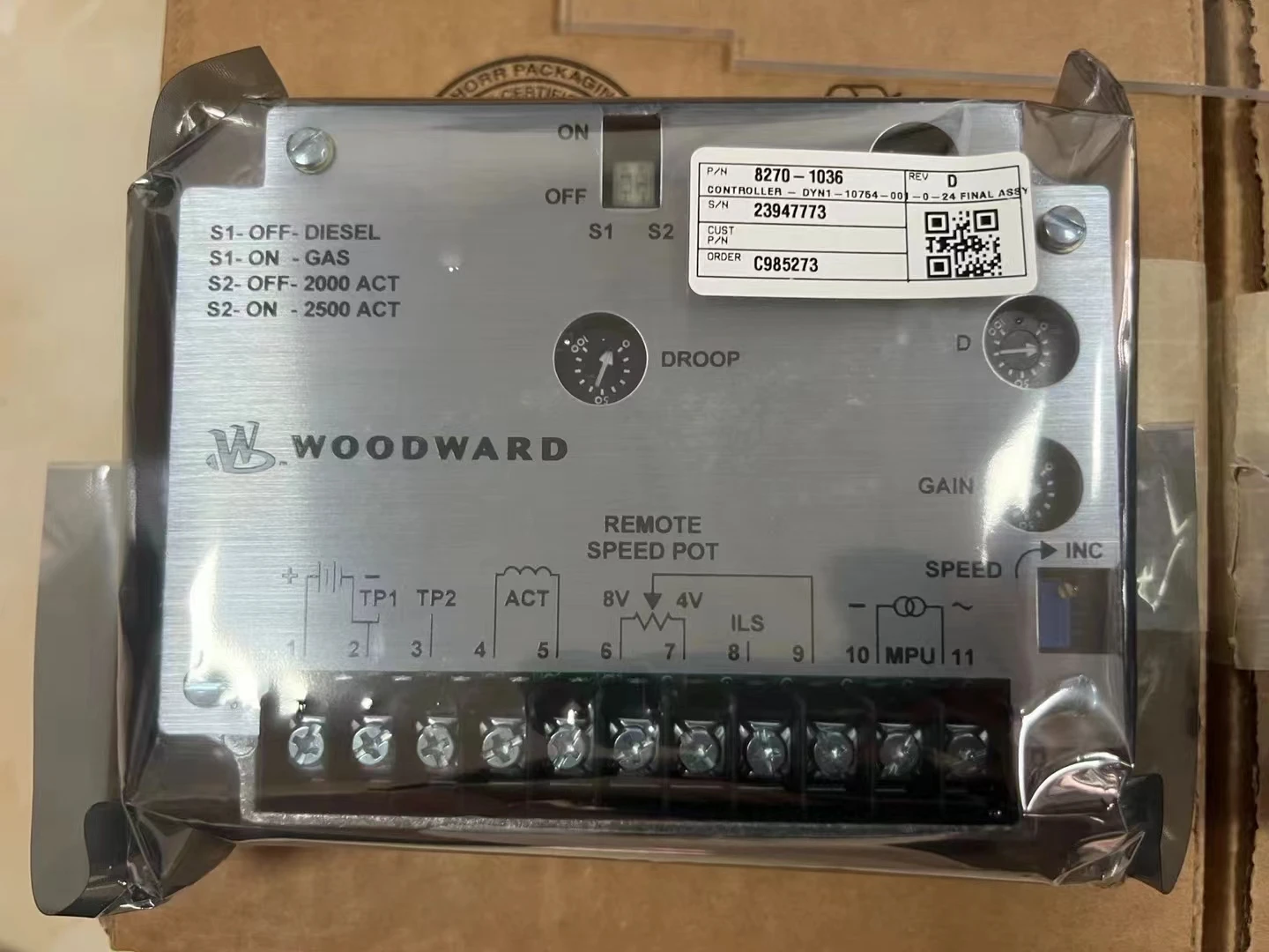 WoodWard-8270-1036-8270-1038-Digital-Speed-Control-82701038-Speed ...