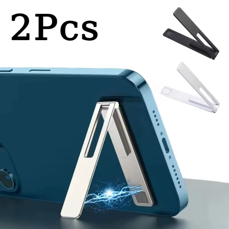 Metal Magnetic Phone Stand Invisible Desk Phone Holder Mobile Phone ...