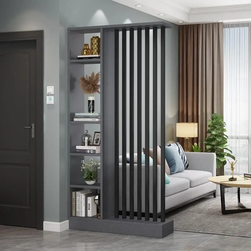 Small apartment floor-to-ceiling screen partition living room door ...