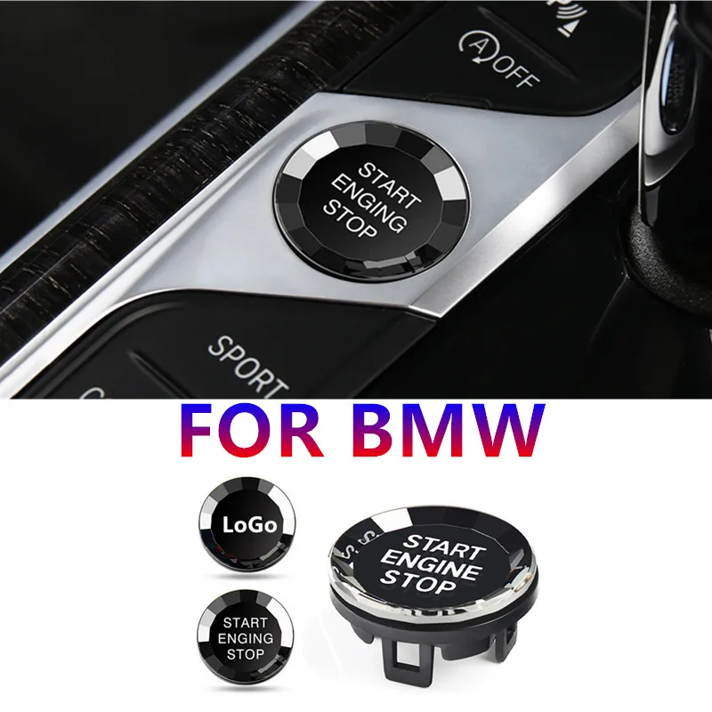 Car-Push-Start-Button-Crystal-Start-Button-Car-Ignition-Buttons-For-BMW ...
