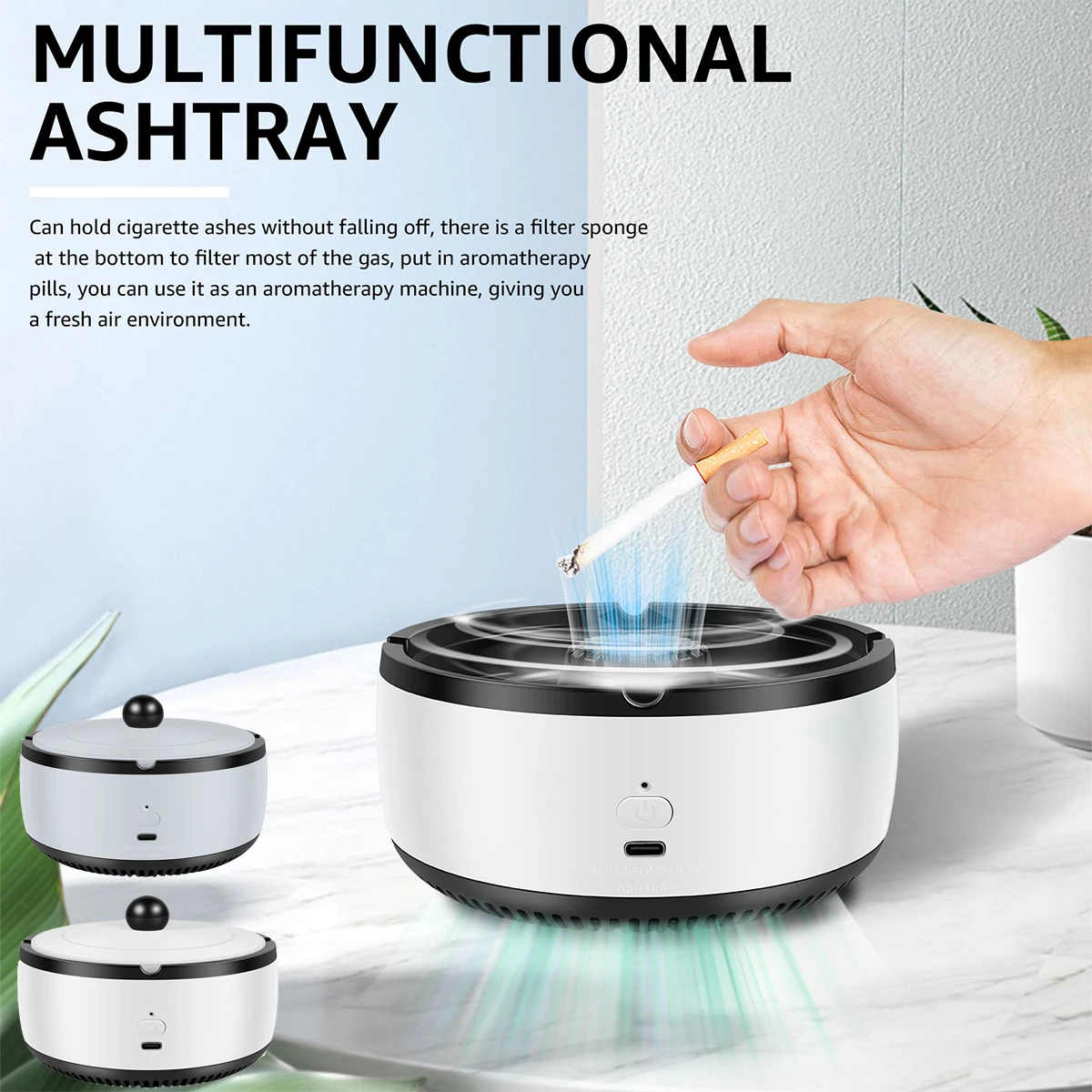 Smart-Ashtray-Air-Purifier-Smoke-Eliminator-Electronic-Ashtray ...