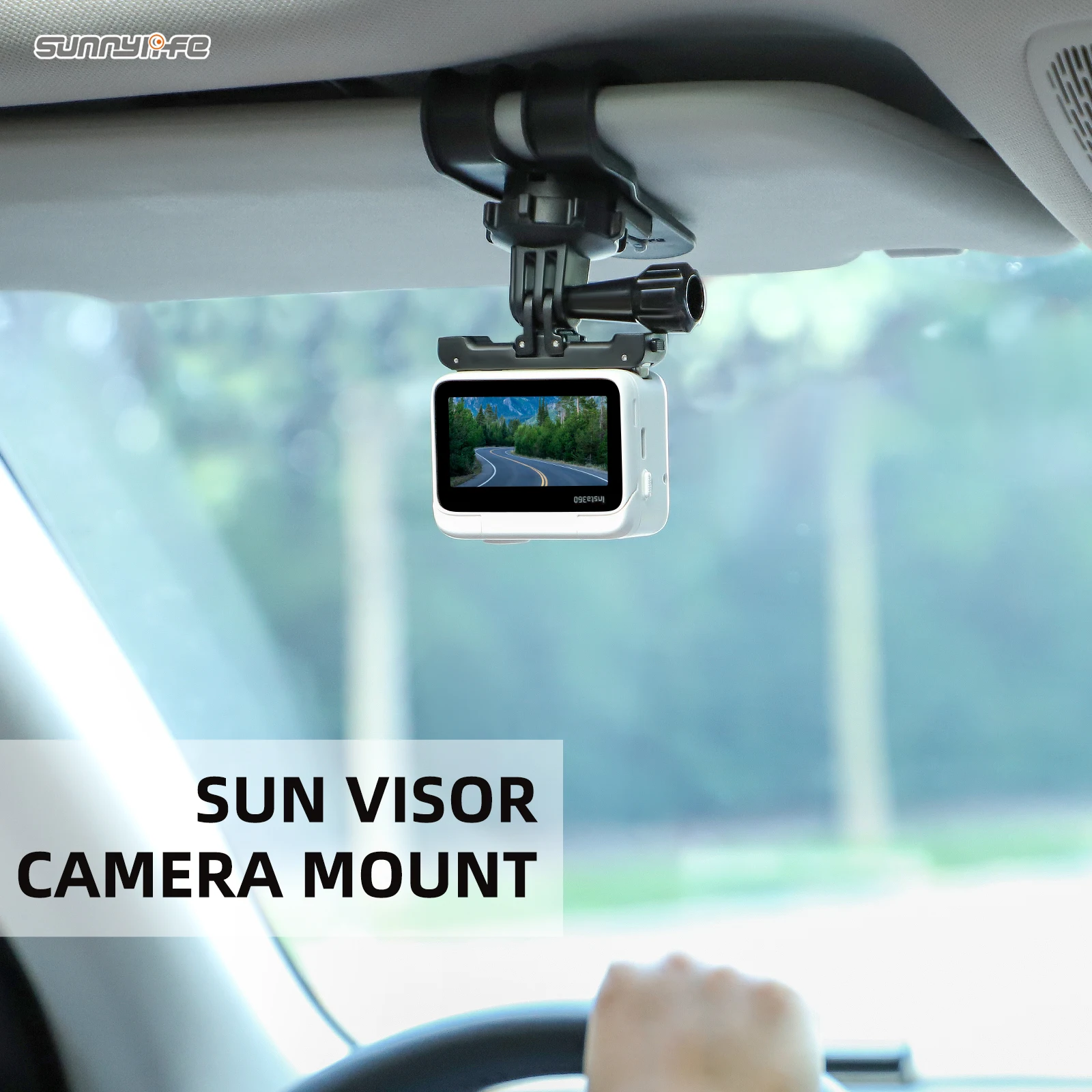 Sunnylife-Car-Sun-Visor-Mount-Action-Camera-Holder-Cell-Phone-Vlog ...