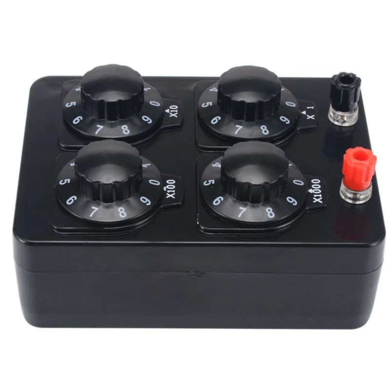 23023 0-9999 Ohm Simple Resistance Box Precision Variable Decade ...