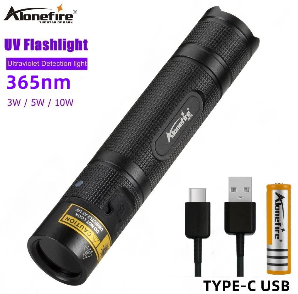 Alonefire Sv005 Uv Flashlight 365nm Ultra Violets Ultraviolet Invisible ...
