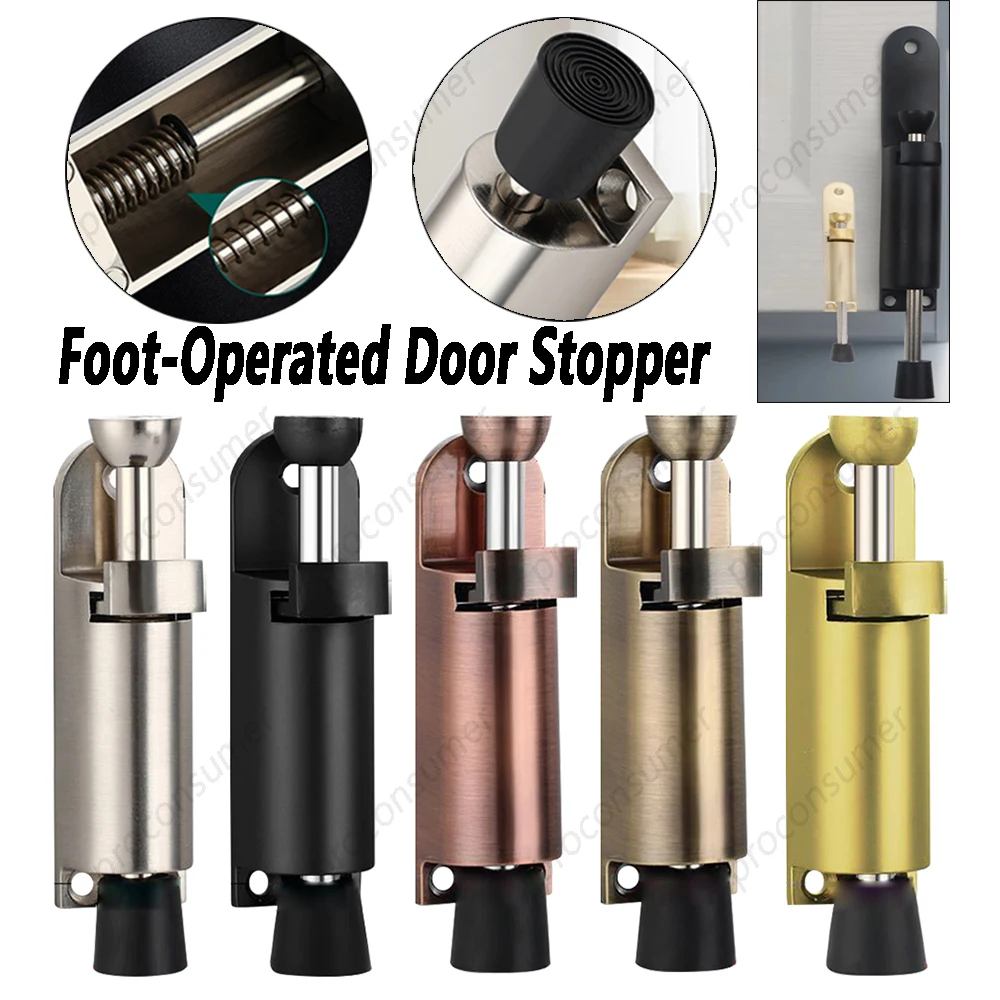 Spring-Loaded-Telescopic-Door-Stopper-Adjustable-Position-Zinc-Alloy ...
