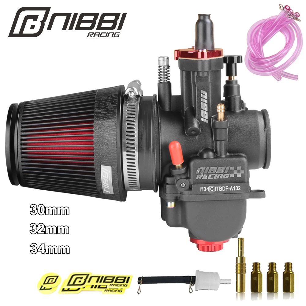 NIBBI High Performance Motorcycle PWK Carburetor CNC Air Filter Kit ...