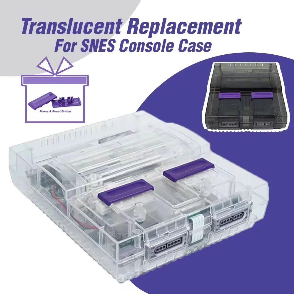Bitfunx-Replacement-Plastic-Shell-Translucent-Case-for-SNES-SNS-001-North-America-model-Retro ...