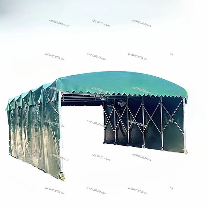 Mobile Push-pull Canopy Outdoor Large Telescopic Workshop Warehouse ...