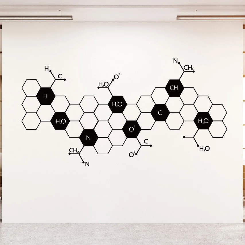 Chemistry Science Art Vinyl Wall Decal Educational Wall Sticker For ...