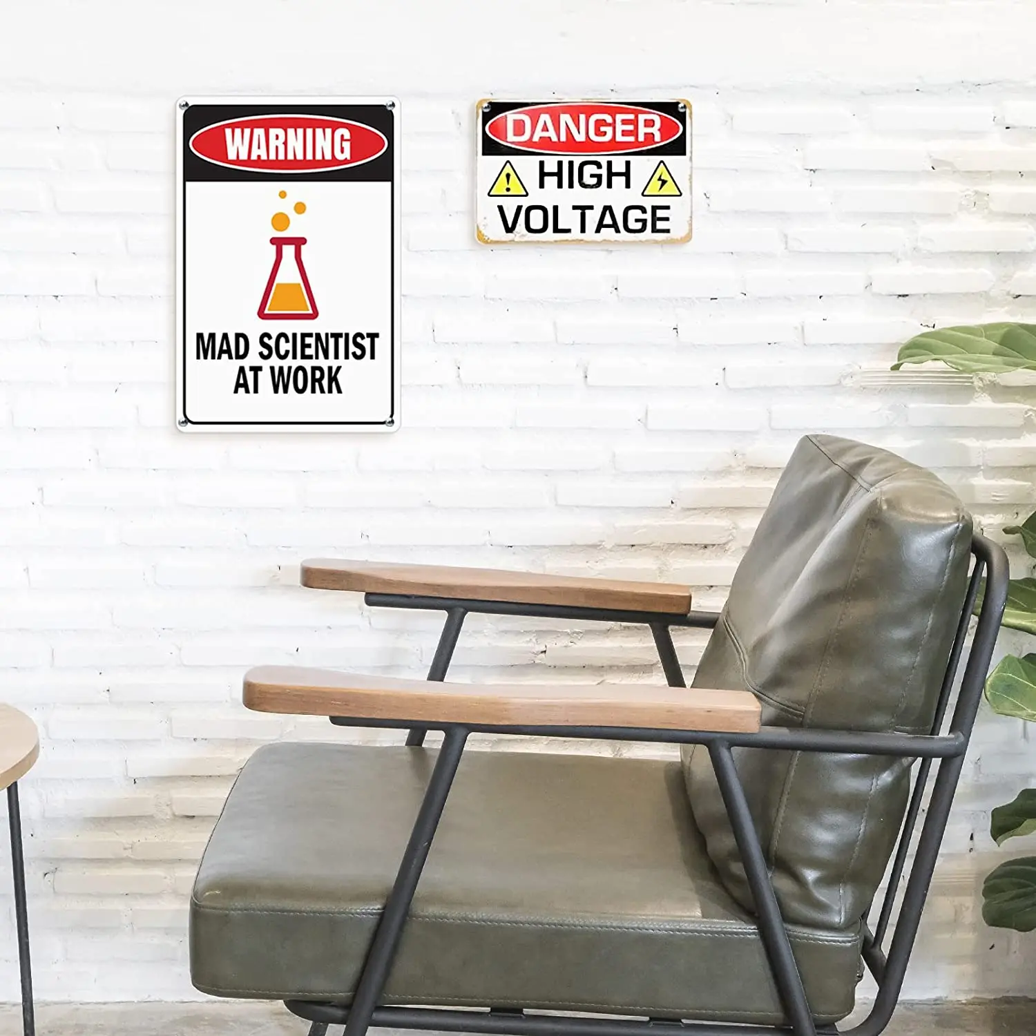 Scientist At Work Sign