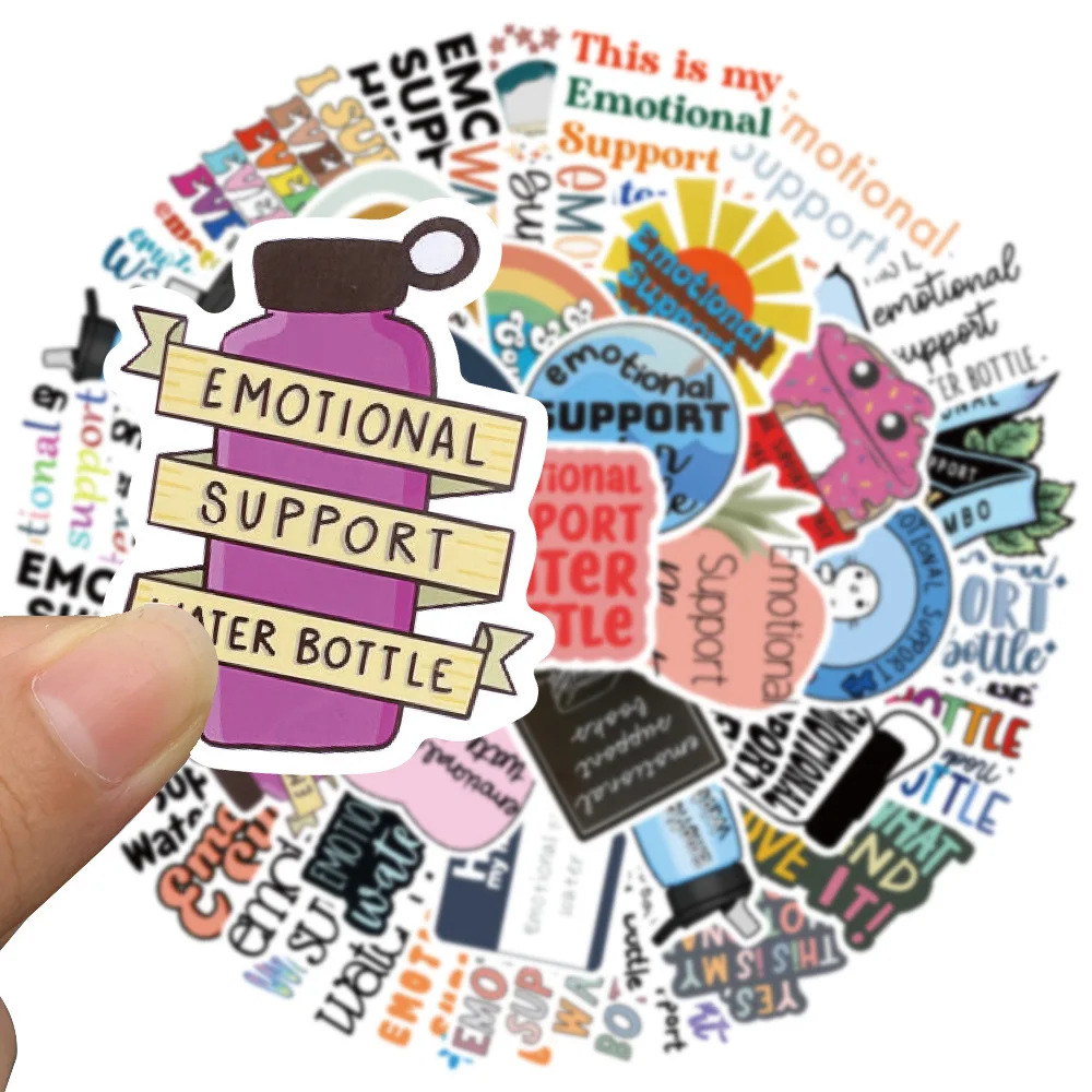 10-50PCS-Emotional-Support-Stickers-Waterproof-Laptop-Sticker-Decals ...