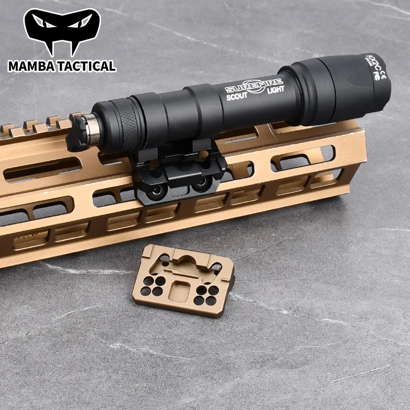 M300-M600-M600C-Surefir-Flashlight-MLOK-KEYMOD-Mount-Base-Metal-CNC ...