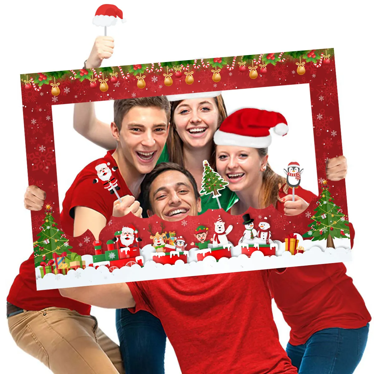 Natal-Photo-Frame-decora-es-para-casa-Fontes-do-partido-ornamento-de ...