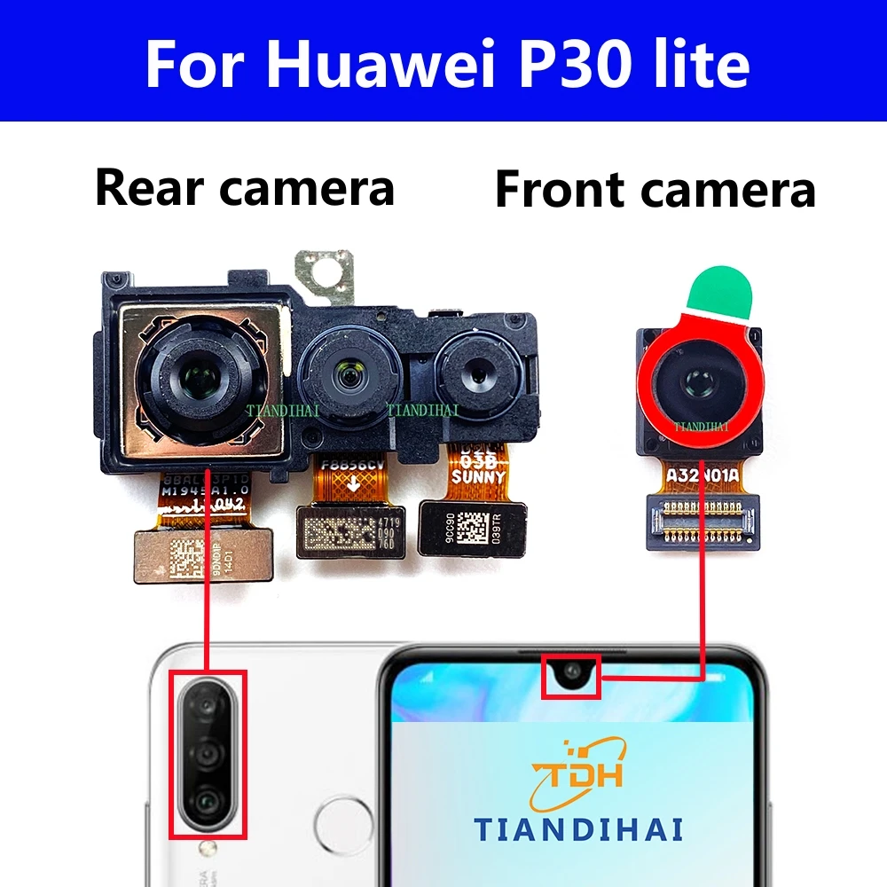 For-Huawei-P30-Lite-P30lite-Original-Rear-Front-Back-Camera-Main-Facing-Camera-Module-Selfie ...