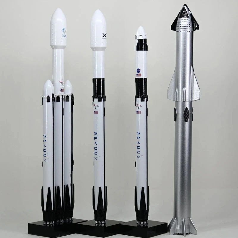 1:233 spacex falcon 9 bloco 5 foguete alta simulação modelo metal ...