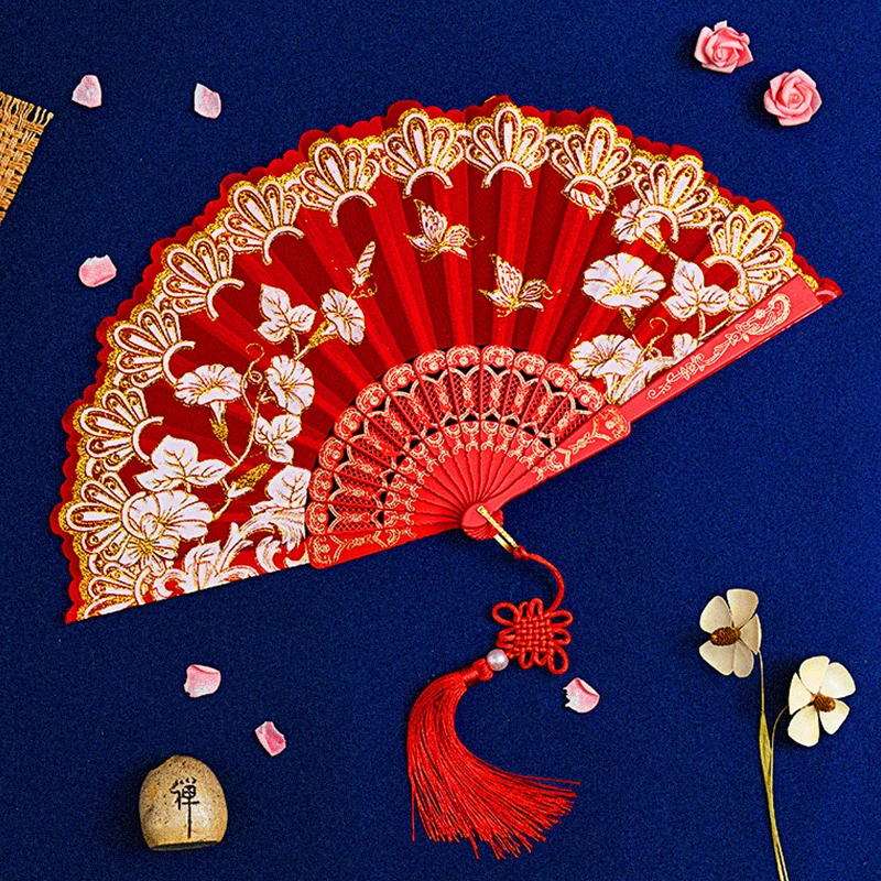 New-Chinese-Luxury-Gliding-Folding-Fan-Wedding-Bridal-Fan-Dance ...