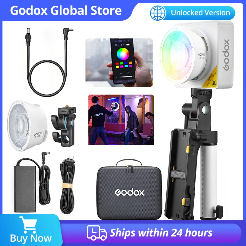 Godox ML100 ML100R Full Color LED Video Light 1800K-10000K Portable RGB ...