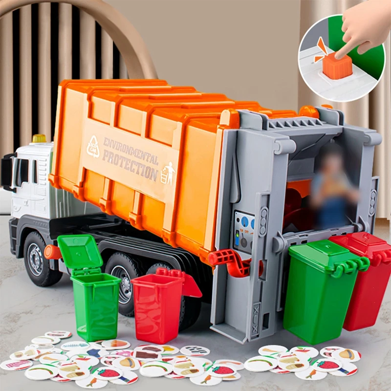 Oversized-Children-Garbage-Truck-Sanitation-Truck-Engineer-Clean-Truck ...