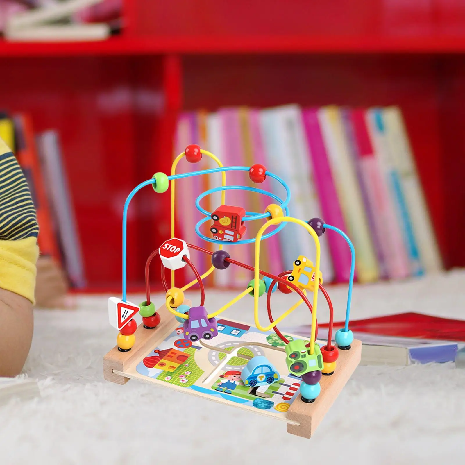 Wooden Bead Maze Toys Spatial Reasoning Preschool for New Year Gift ...