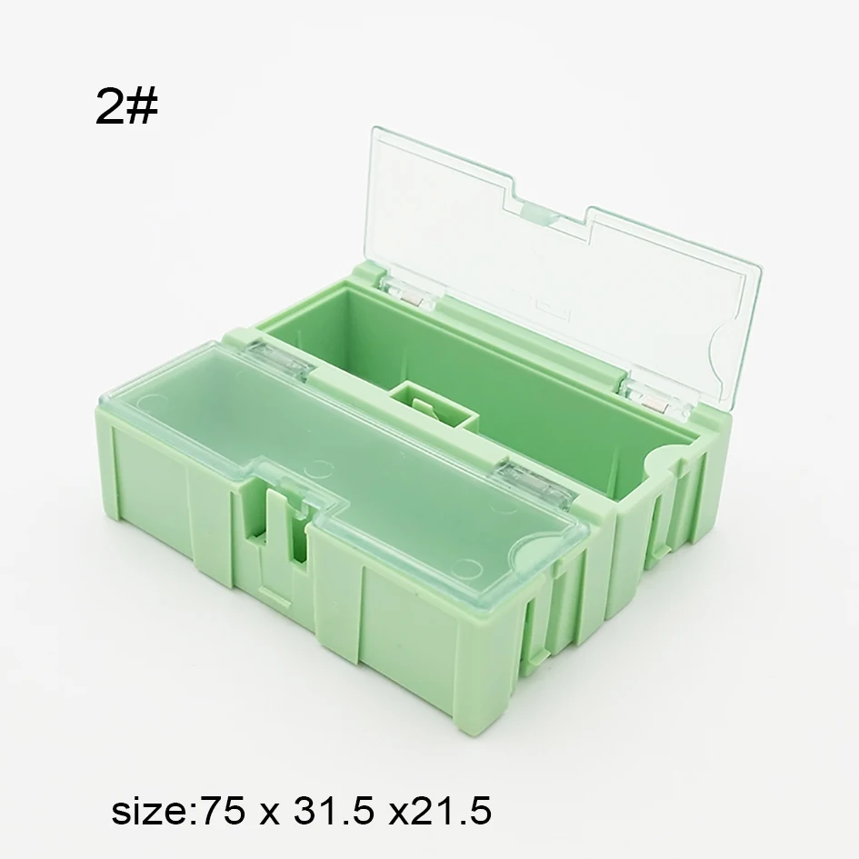 Original-2-Green-Component-storage-box-Square-IC-Components-Boxes-SMT ...