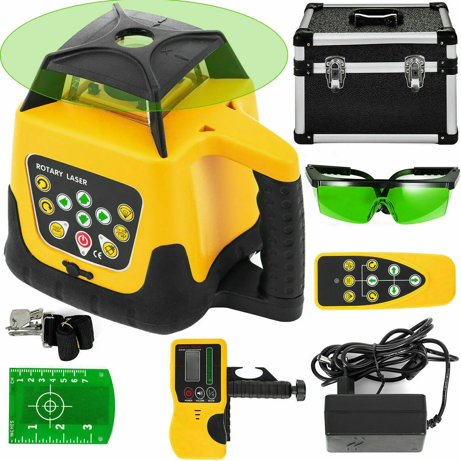 Automatic Self-leveling Rotary Laser Level Green Beam 800m Range ...