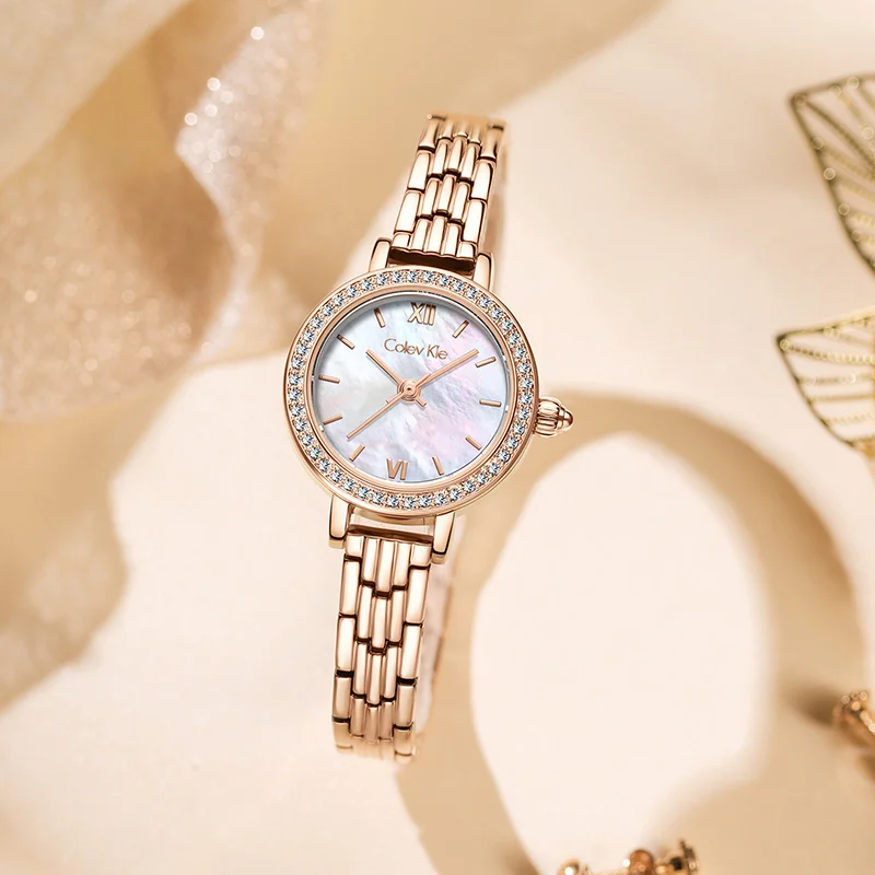 Rose-Gold-Diamond-Stainless-Steel-Fashion-Women-Watches-Colev-Kie-2022 ...